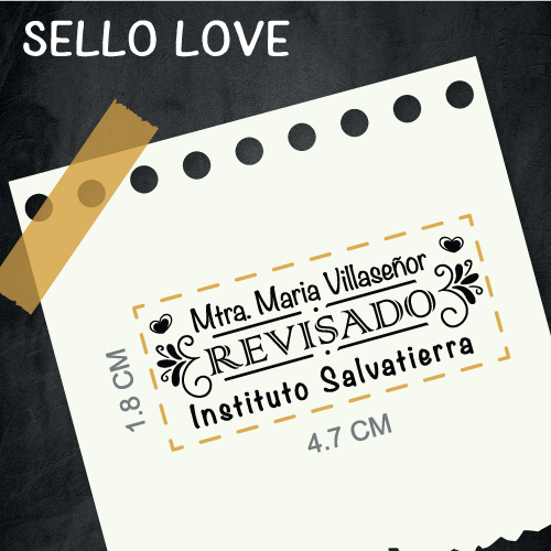 Sellos para maestros y maestras de preescolar ¡Con tu diseño!